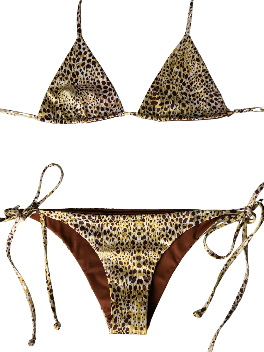 Leopard Triangle Bottom – Solazul Swimwear